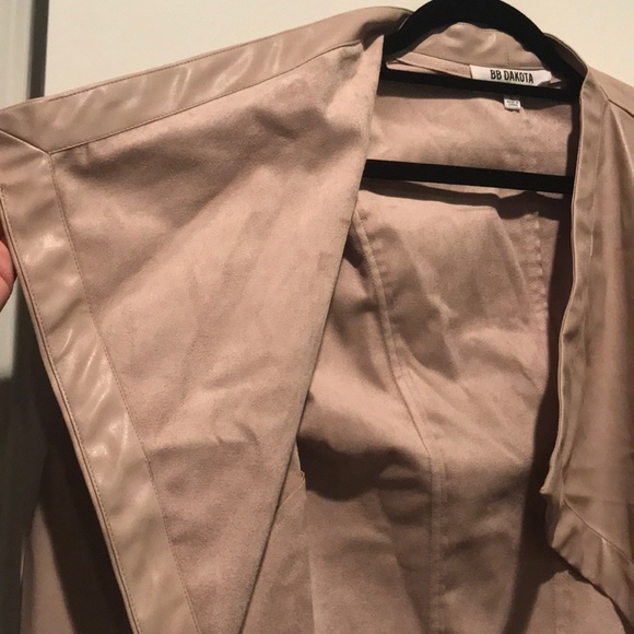 BB Dakota | Jackets & Coats | Bb Dakota Peppin Leather Drapey Jacket ...